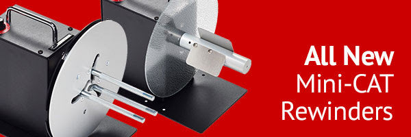 Introducing LABELMATE USA’s new and improved Mini-CAT Rewinders