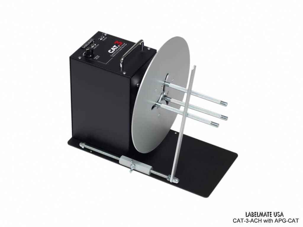 Heavy Duty Label Rewinder - 1-4" Core Dia., 6.5" Width, 12" Roll Dia ...