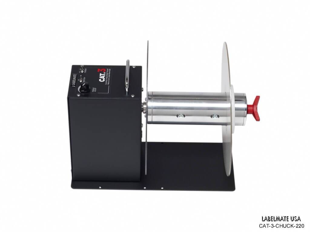 Heavy Duty Label Rewinder - 3" Core Dia., 8.5" Width, 12" Roll Dia ...