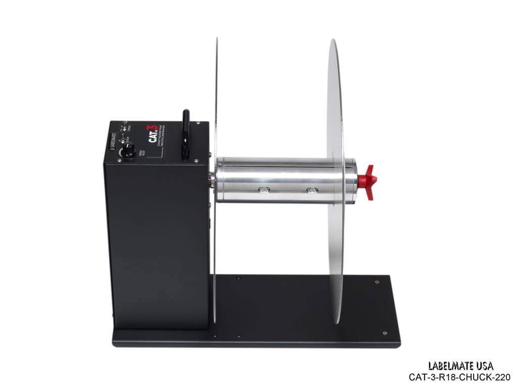Heavy Duty Label Rewinder - 3" Core Dia., 8.5" Width, 18" Roll Dia ...