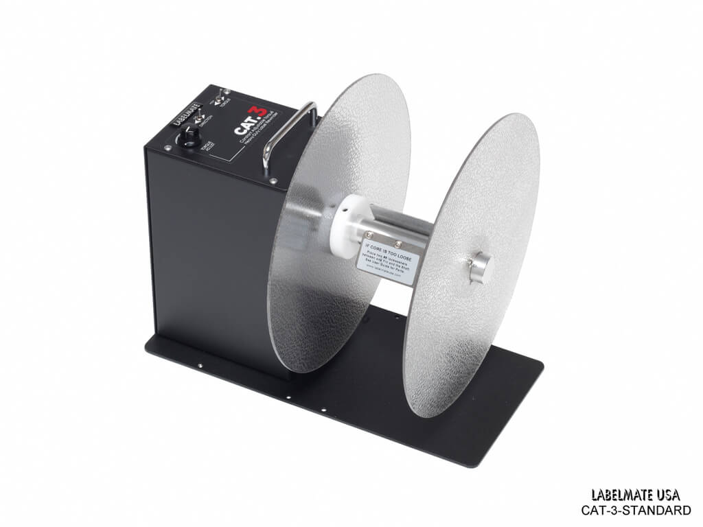 Heavy Duty Label Rewinder - 3" Core Dia., 6.5" Width, 12" Roll Dia ...